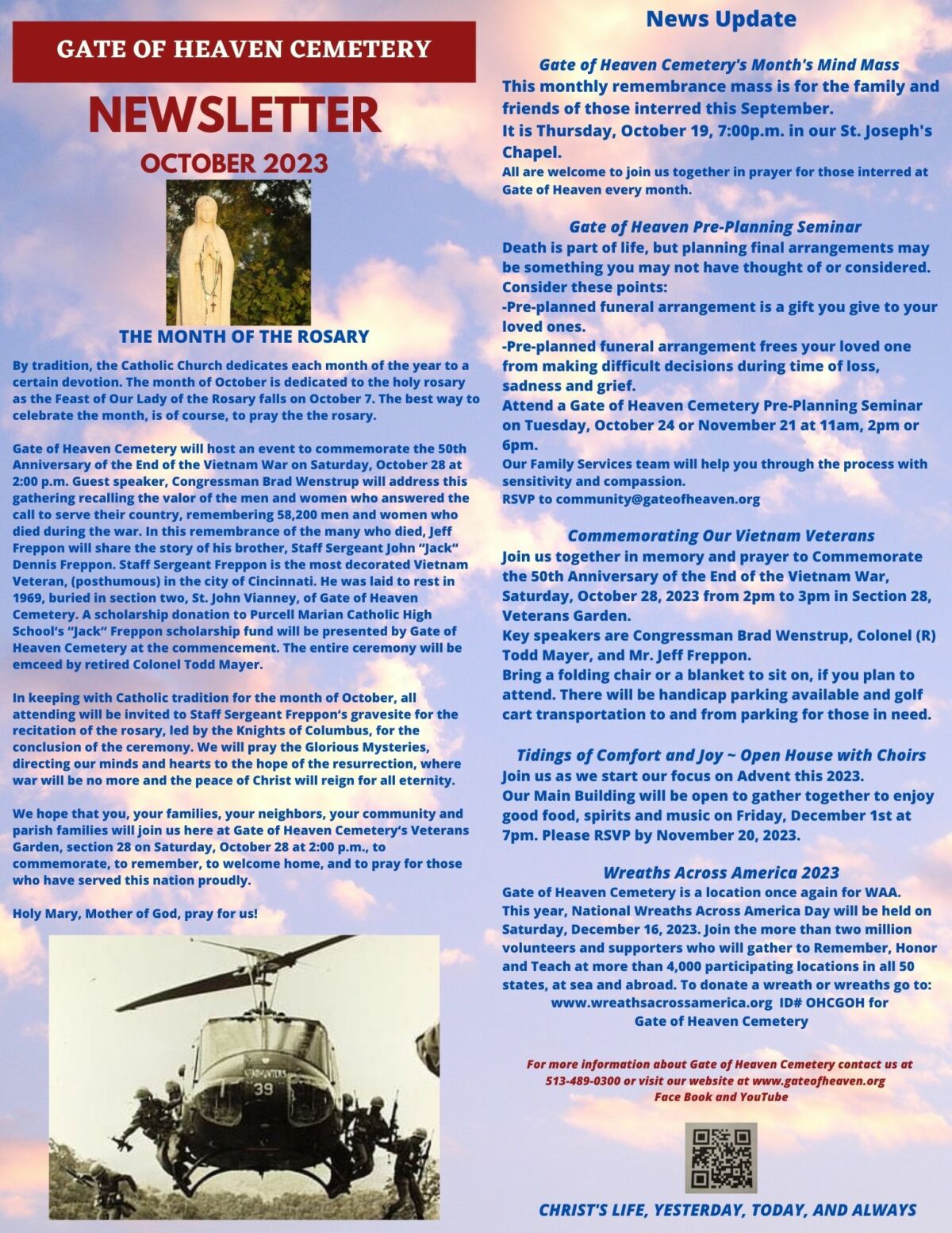 Gate of Heaven Cemetery Newsletter October 2023 - Gate of Heaven