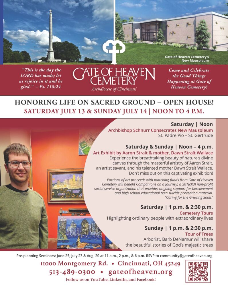 Honoring Life On Sacred Ground - Open House - Gate of Heaven